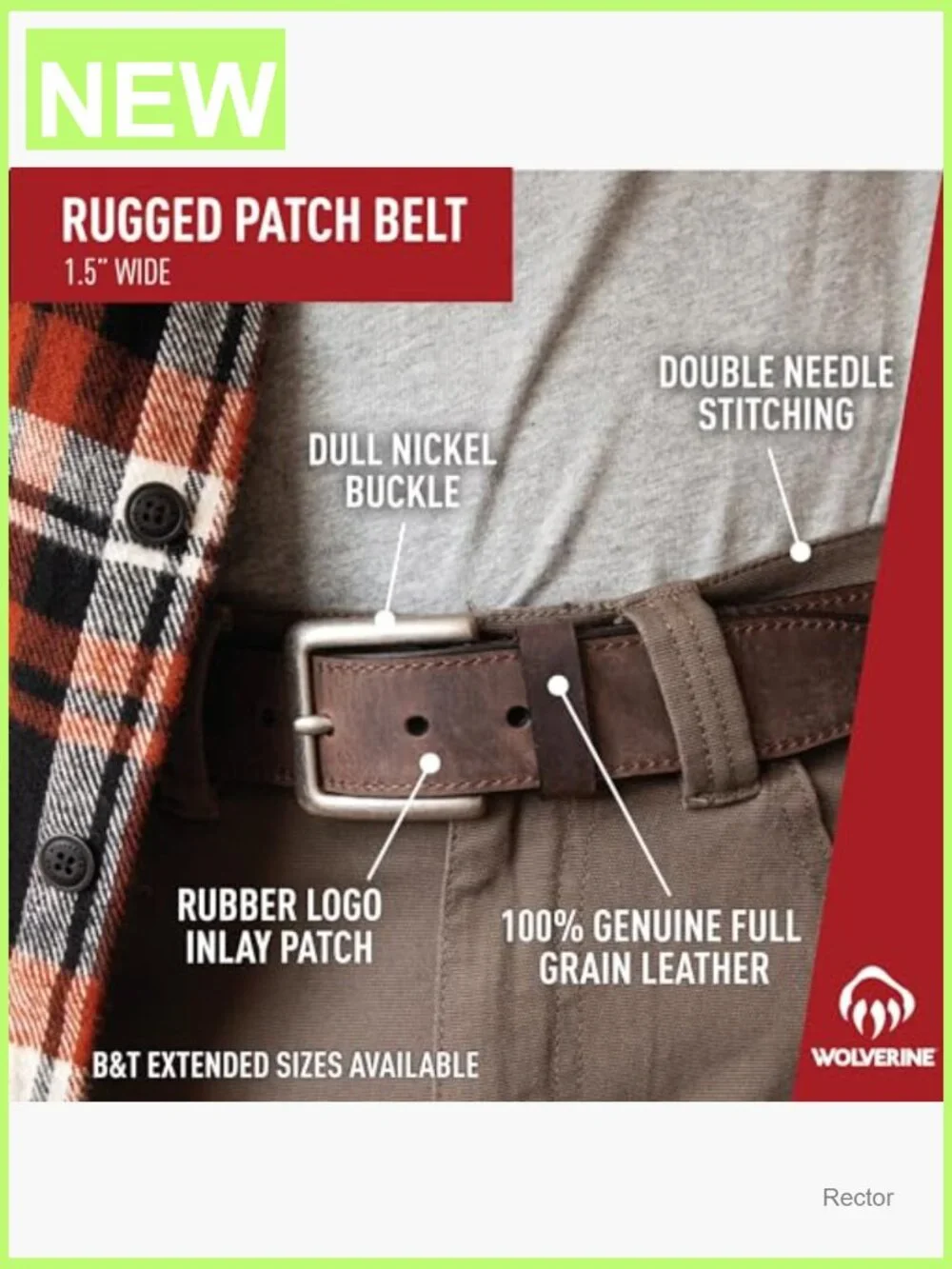 Accessories | Full Grain Leather Heavy Duty Work Belt 15in Wide Metal ...